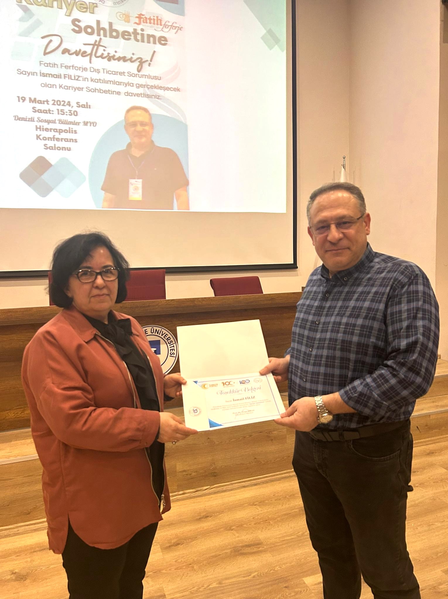 Kariyer Sohbetlerinde Bu Hafta (Sn. İsmail FİLİZ)